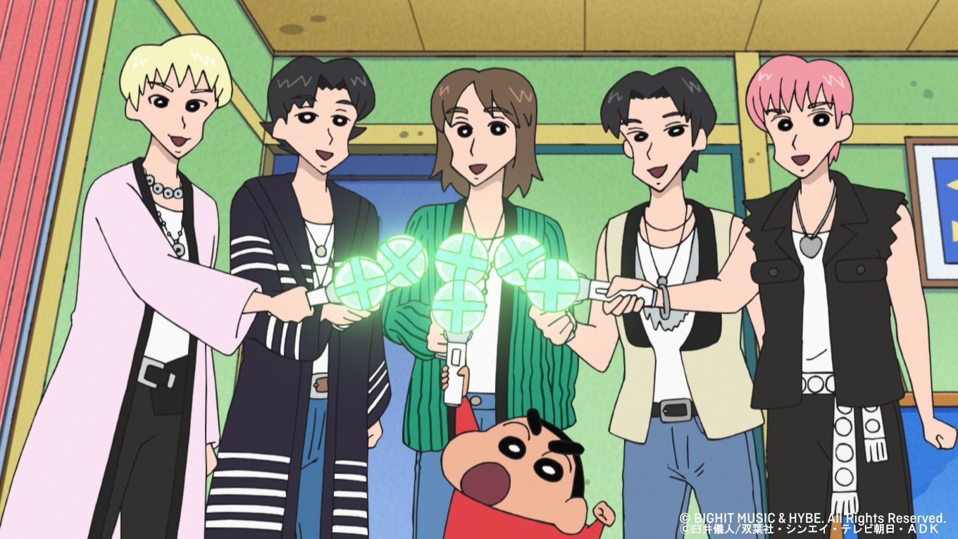 TXT tendrá una aparición en el famoso anime "Crayon Shin-chan"