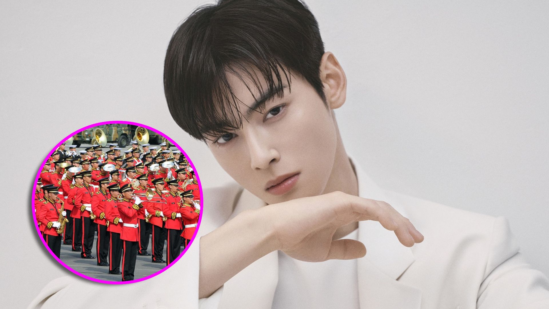Cha Eun Woo asiste a entrevista para la Banda del Ejército + Posible fecha de su entrenamiento ...