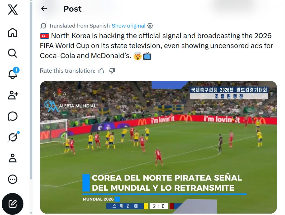 Corea del Norte es señalada por presunta transmisión ilegal del Mundial ...